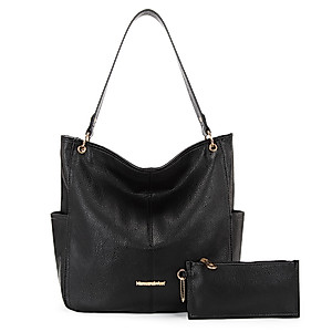 Montana West Concealed Carry Purses Handbags For Women Washed Leather Crossbody Bags Handgun Tote Satchel Hobo Bag Brown MBB-MWC-020BR