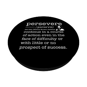 PERSEVERE Judge Ketanji Brown Jackson Dictionary KBJ Meme PopSockets Swappable PopGrip