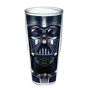 Tervis Made in USA Double Walled Star Wars Insulated Tumbler Cup Keeps Drinks Cold & Hot, 24oz - No Lid, Darth Vader
