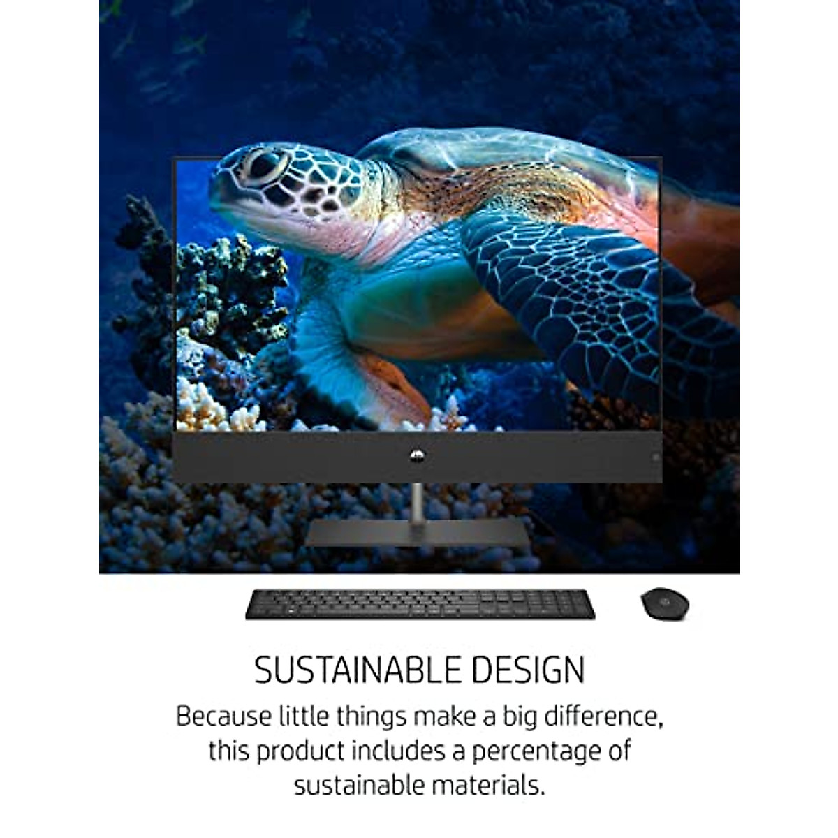 HP Pavilion 31.5 inch All-in-One Desktop PC, Intel Core i5-12400T Processor, Intel UHD Graphics, 16 GB RAM Memory, Windows 11 Home Operating System (32-b0010, Sparkling Black)