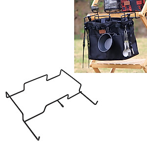 Milltrip Trash Bag Table Holder, Portable Hanging Trash Bag Rack Tabletop Mount Trash Can Bracket Dustbin Cage Garbage Kitchen Plastic Bag Holder Table Rack for Indoor/Outdoor Camping, Picnics,Parties