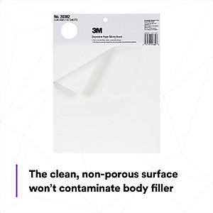 3M Disposable Paper Mixing Board 20382, Non Porous, Solvent Resistant, Non Soak, Large Sheet, 10 in x 13 in, 100 Sheets/Board