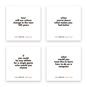 TableTopics - The Original - Conversation Starter Cards - 135 Questions to Break the Ice & Build Connection with Friends, Family, Workmates at Home, Parties, & Meetings