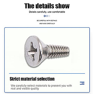 jeseny 4 PCS Stainless Steel Brake Disc Rotor Screws for Front and Rear, Cross Flat Head Screw Set is Best Replacement for Honda, Acura, Hyundai, Kia, adapt to automatic assembly