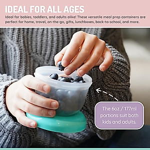 melii Nesting Food Storage Containers, 6 oz - Pack of 6