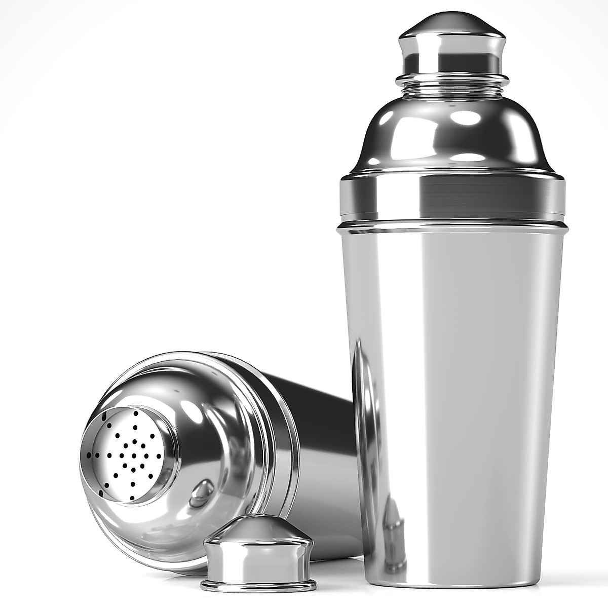 Cocktail Shaker 60 oz Stainless Steel Professional Martini Shaker Large Drink Shaker with Strainer for Bartending Bartender Shaker Margarita Mixer