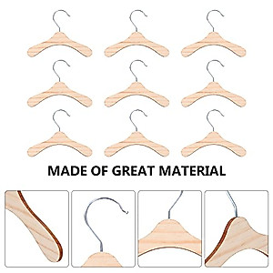Dog Miniature Dollhouse Item Apparel Hangers- 10pcs Dog Puppy Cat Clothes Clothes Hangers No Slip Hangers for Small and Middle Dog Hanger Clothing Clothes Hanger (14x14cm)