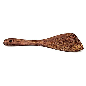 Honbay 2PCS Wooden Rice Spoon Rice Paddle Rice Cooker Spatula Kitchen Cooking Spoons for Kitchen (oblique head)