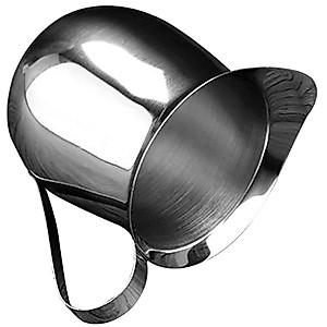 COLLBATH Stainless Steel Milk Cup Tea Fairness Cup Espresso Machine Coffee Creamer Cream Frothing Cups Sauce Jug Pitcher Espresso Shots Steaming Pitcher Creme De Menthe Syrup Bar Cup Silver