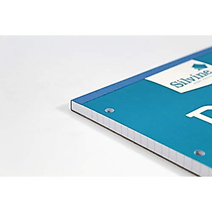 Silvine 160 Page A4 Refill Pad, Head Bound and Punched 4 Holes. Ruled Narrow Feint with Margin. Ref A4RPNM [Pack of 6]