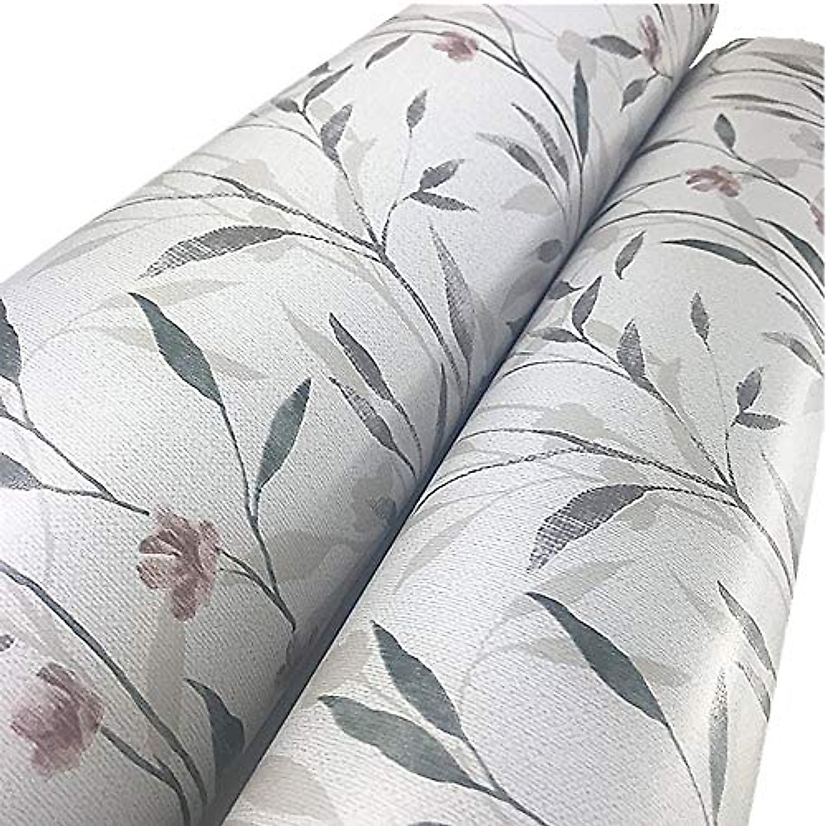Taamall Simplemuji Gray Leaves Self Adhesive Adhesive Paper Shelf Liner Funitures Dresser Drawer Cabinet Decor 17.7 Inch by 100 Inch