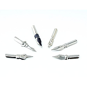 Retro Feather Copper Pen Stem Metal Nibbed Pen Writing Quill LL-13