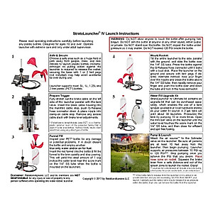 Relationshipware StratoLauncher IV Water Rocket Launcher + StratoFins