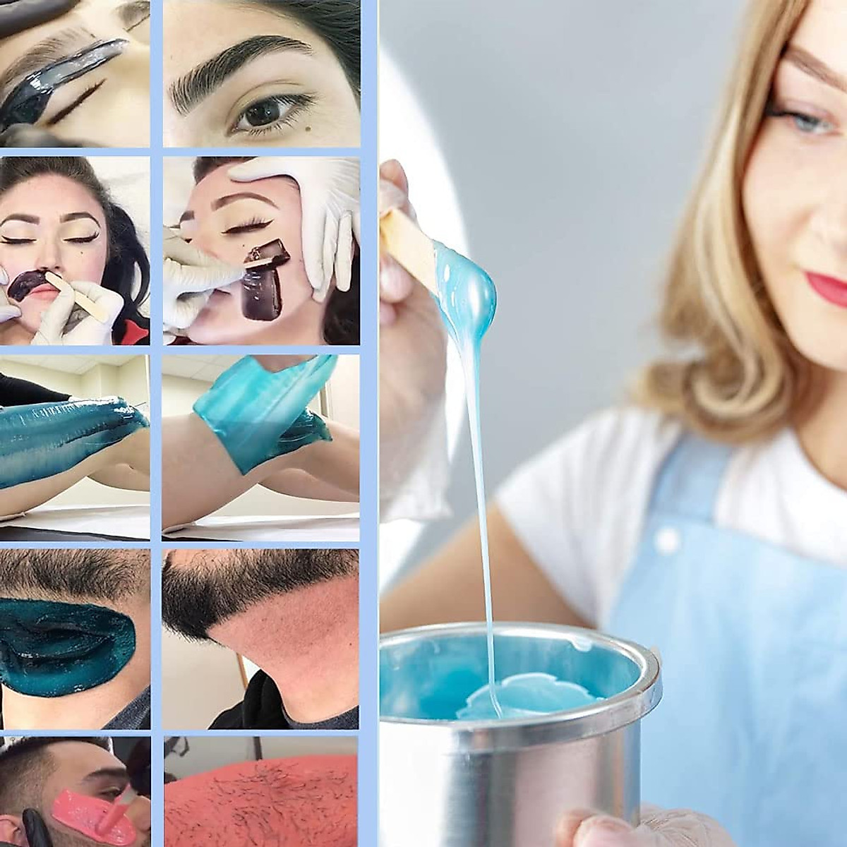 FIGHTART wax pot replacement for wax warmer liner aluminum inner pot tin container 14oz hair removal remover waxing