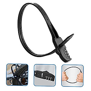 GAFOKI Electric Bike E Bikes Home Bike 5pcs Cycling Cable Tie Anti- Bike with Black Style Portable for Mountain Safety Lock Anti- Anti Outdoor Simple Heavy Duty Bike Lock Eletric Bike E Bike