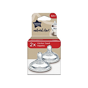 Tommee Tippee Closer to Nature Medium Flow Baby Bottle Nipples, 3+ months – 2pk