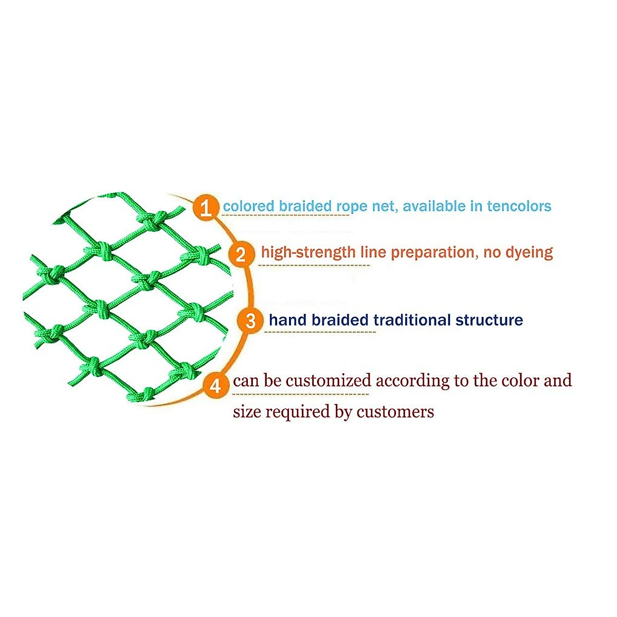 Child Pet Cat Safety Anti-Fall Net Multi-Purpose, Nylon Safety Net Green, Balcony Stairs Child Baby Pet Anti-Fall Net, Outdoor Climbing, Plant Flower Climbing Net, Grid 4mm * 6cm (Size : 1 * 2M)