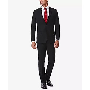 Men's Suits Slim Fit 2 Piece Black Suits Tux Regular Fit for Men Wedding Suit Prom Homecoming Outfits Dress Blazer Pants Set Size M