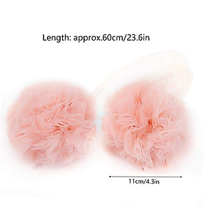 Flower Ball Bed Decor Baby BedNet Hanging Canopy for Babies Crib Accessories Wall Pendant Decoration for Kids Room (Pink)