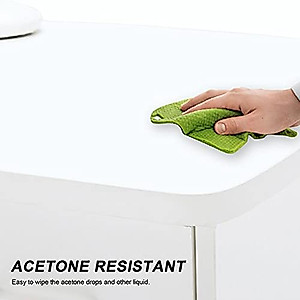 BarberPub Manicure Table, Acetone Resistant Nail Desk, Nail Table with 4 Drawers, 2 Cabinet, Lockable Wheels, Wrist Pad, Nail Desk for Nail Tech, Beauty Salon White 0611