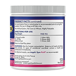 Angels’ Eyes PLUS Tear Stain Prevention Soft Chews for Dogs | 120 ct Beef Flavor| For All Breeds | No Wheat No Corn | Daily Supplement | Proprietary Formula
