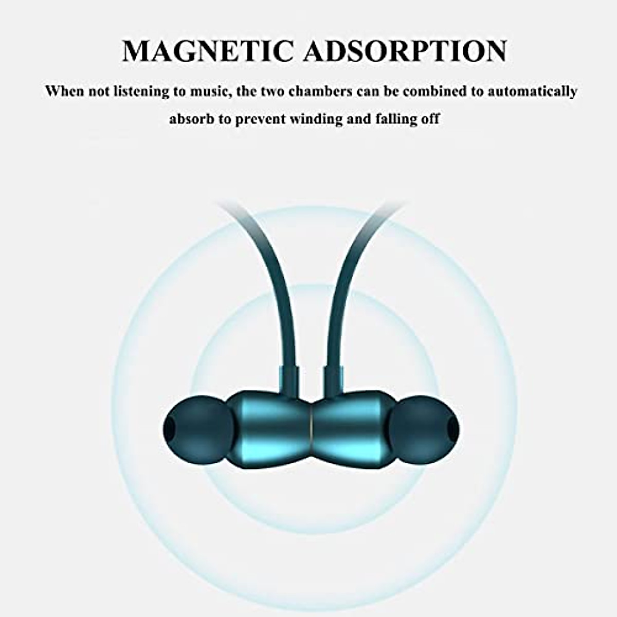 IKXO Neckband Bluetooth Headphones Noise Cancelling Headset with Mic Wireless Earbuds 5.0 CVC 8.0 Waterproof Sport Earphones for Running Driving Working Compatible