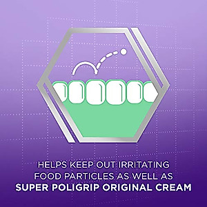 Super Poligrip Comfort Seal Denture and Partials Adhesive Strips, 40 Count (Pack of 5)