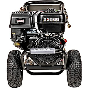 SIMPSON Cleaning PS60843 PowerShot 4400 PSI Gas Pressure Washer, 4.0 GPM, CRX 420cc Engine, Includes Spray Gun and Extension Wand, 5 QC Nozzle Tips, 3/8-inch x 50-foot Monster Hose