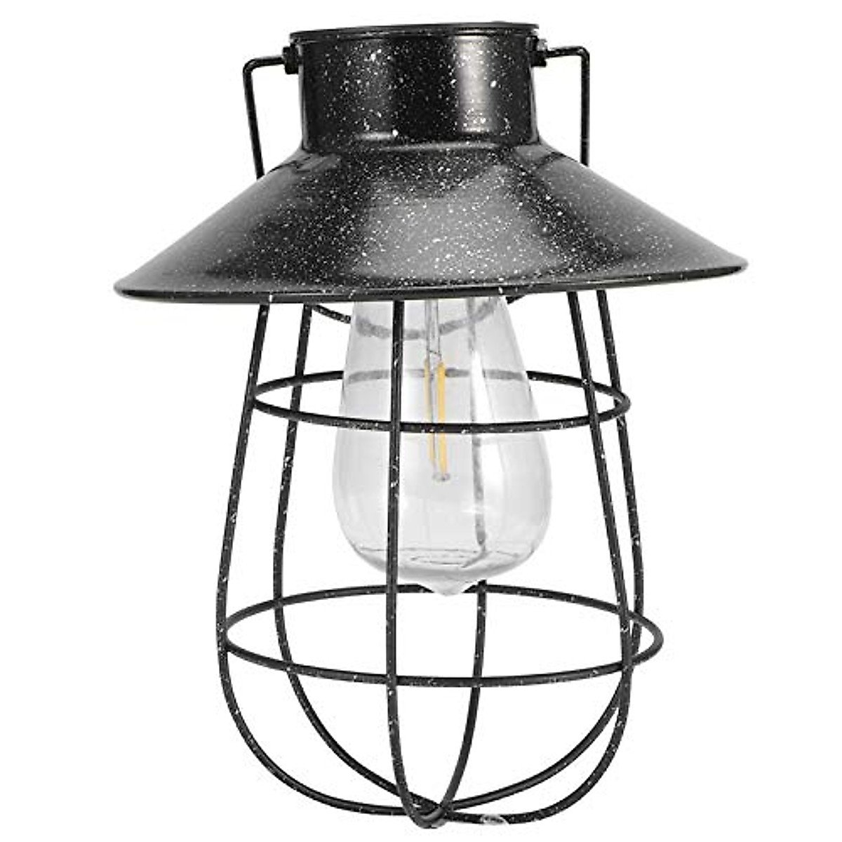 Iron Art Hollow Solar Hanging Light, Durable Outdoor Hanging Lamp, Solar Powered Weatherproof Waterproof for Home Decoration Gardens, Courtyards, Porches