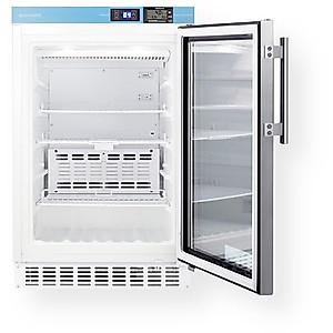Accucold ACR46GL 20" Wide Pharmacy All-Refrigerator; LED Lighting; Built-in Capable; Double Pane Tempered Glass Door; Digital Thermostat; Temperature Memory Function; Frost-free Operation