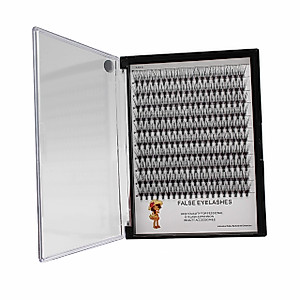 Bodermincer 20D 8-20mm To Choose 8-10-12-14mm MIX/14-16-18-20mm MIX rofessional Makeup Individual Cluster Eyelashes Grafting Fake False Eyelashes Eyelash Extension Individual Eyelash Bunche (20D-14mm)