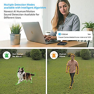 FOSCAM HT2 1080p Outdoor 2.4g/5gHz WiFi PTZ IP Camera, 4X Optical Zoom Pan Tilt Security Surveillance Speed Dome, 2-Way Audio with Mic & Speaker, 165ft Night Vision, CMOS Image Sensor, IP66