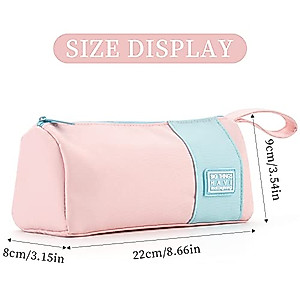 CICIMELON 2 Pcs Durable Pink Pencil Case Stationery Organizer Pencil Pouch Pen Bag