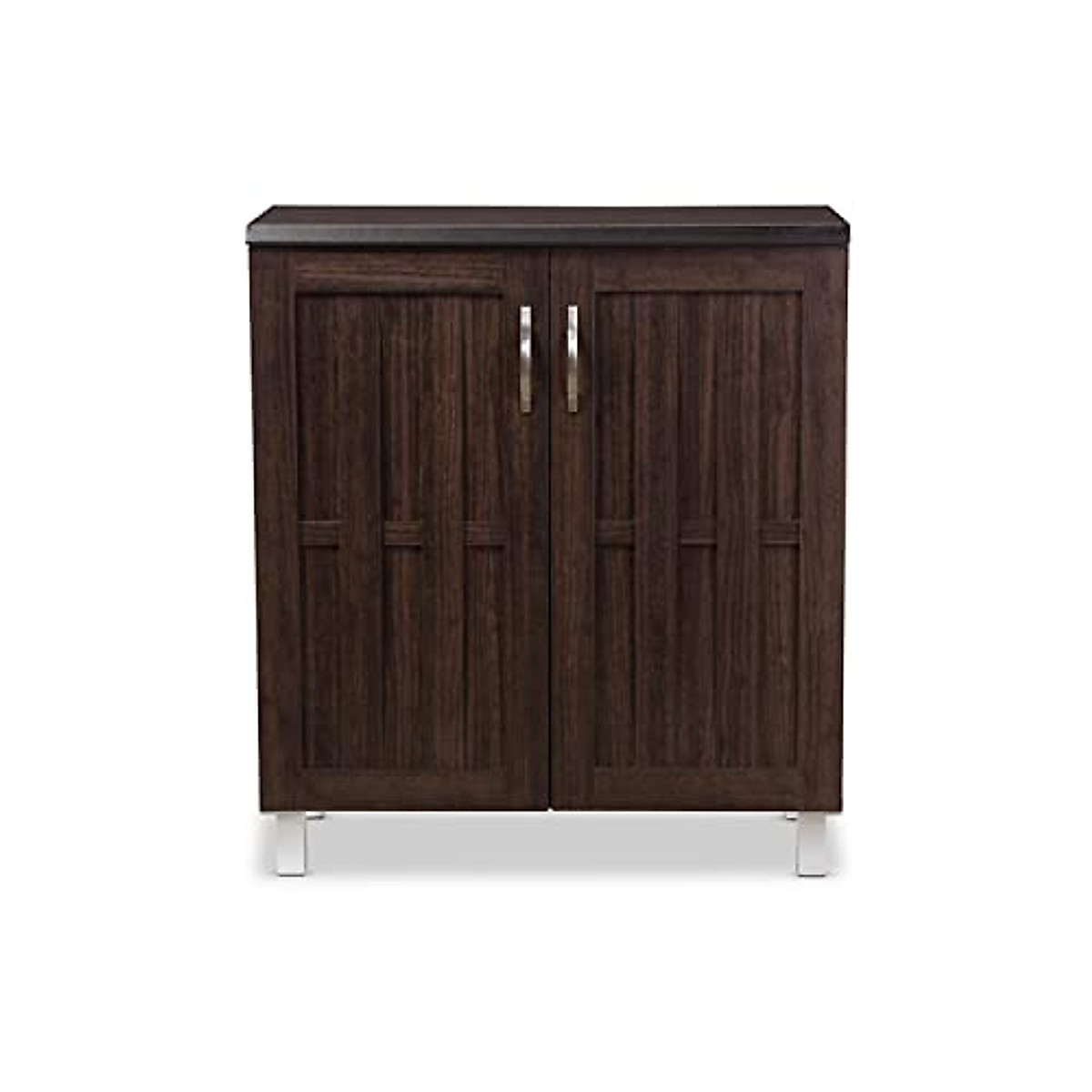 Baxton Studio Wholesale Interiors Excel Sideboard Storage Cabinet, Dark Brown