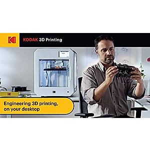 KODAK PLA Filament 1.75mm for 3D Printer, Black, Dimensional Accuracy +/- 0.02mm, 750g Spool (1.7lbs), PLA Filament 1.75 Used as 3D Printer Filament to Refill Most FDM Printers
