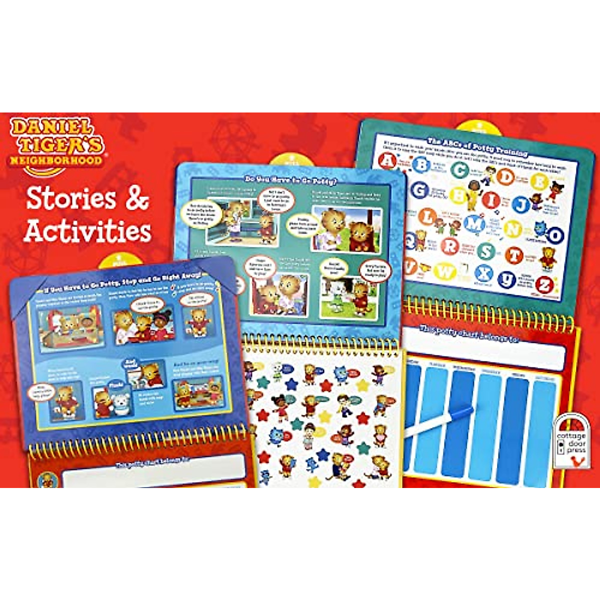 Daniel Tiger Potty Training Reward Chart, Potty Time With Daniel! Workbook Includes Stories, Activities, Stickers, and Sound Button! (Daniel Tiger's Neighborhood)