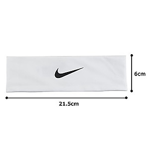 Nike Fury Headband 2.0 (OSFM,White/Black)