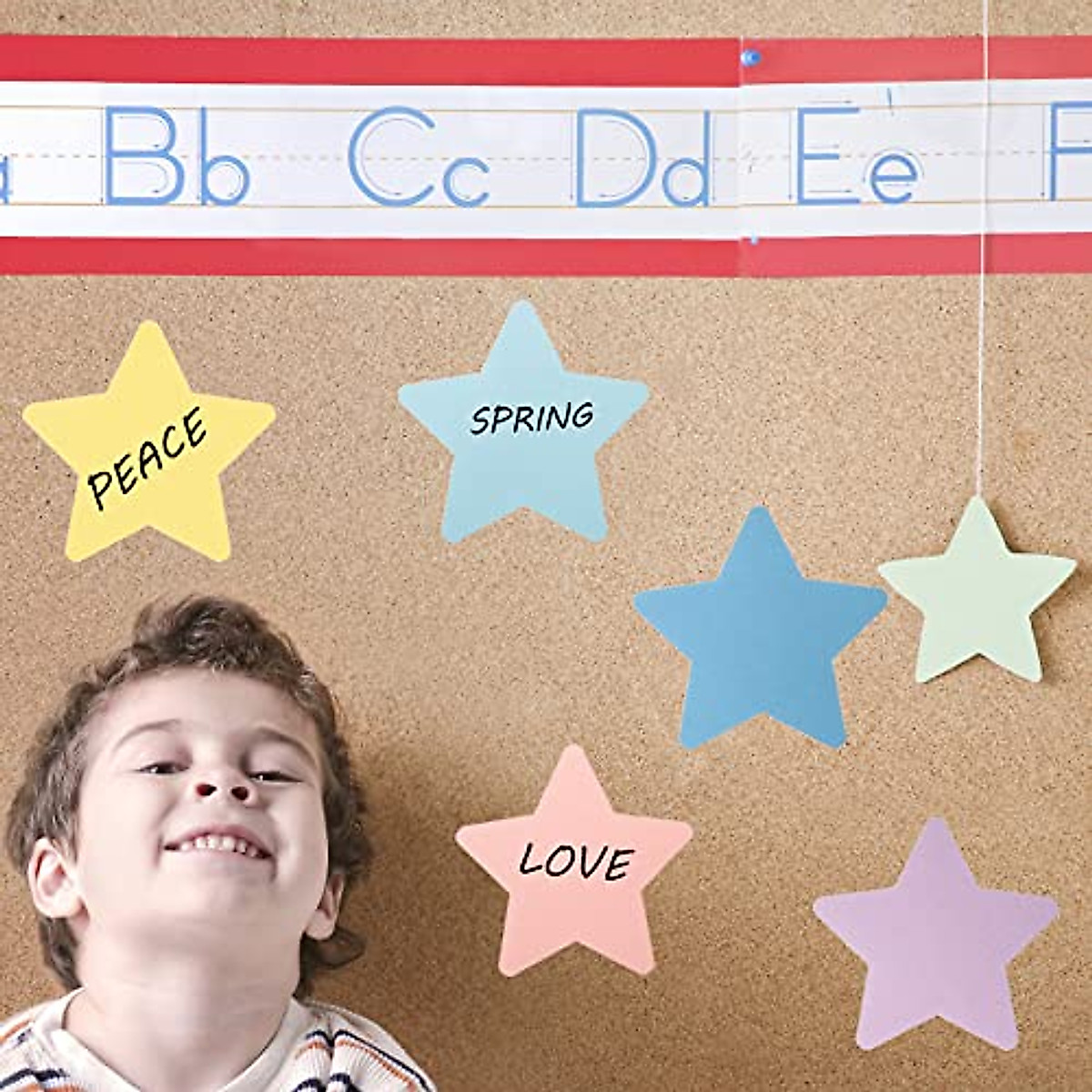 240 Assorted Color Star Cutouts for DIY Craft Projects