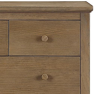 Simmons Kids Paloma 4 Drawer Dresser with Changing Top and Interlocking Drawers - Greenguard Gold Certified, Rustic Acorn