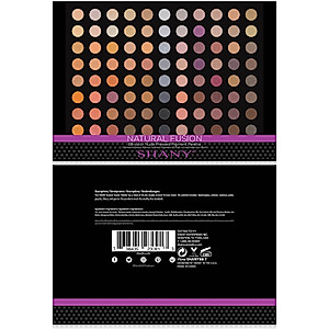 SHANY Natural Fusion Eyeshadow Makeup Palette - 88 Color Highly Pigmented Blendable Natural Color Matte Eye shadow Palette - Nude