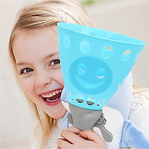 LNGODEHO 4Pcs Ping Pong Ball Outdoor with 4 Balls, Pop-Pass-Catch Ball Game Launch Throw Catch Ball Set, Parent-Child Interactive Outdoor Christmas Toys for Kids Ages 3-5 4-8 8-12