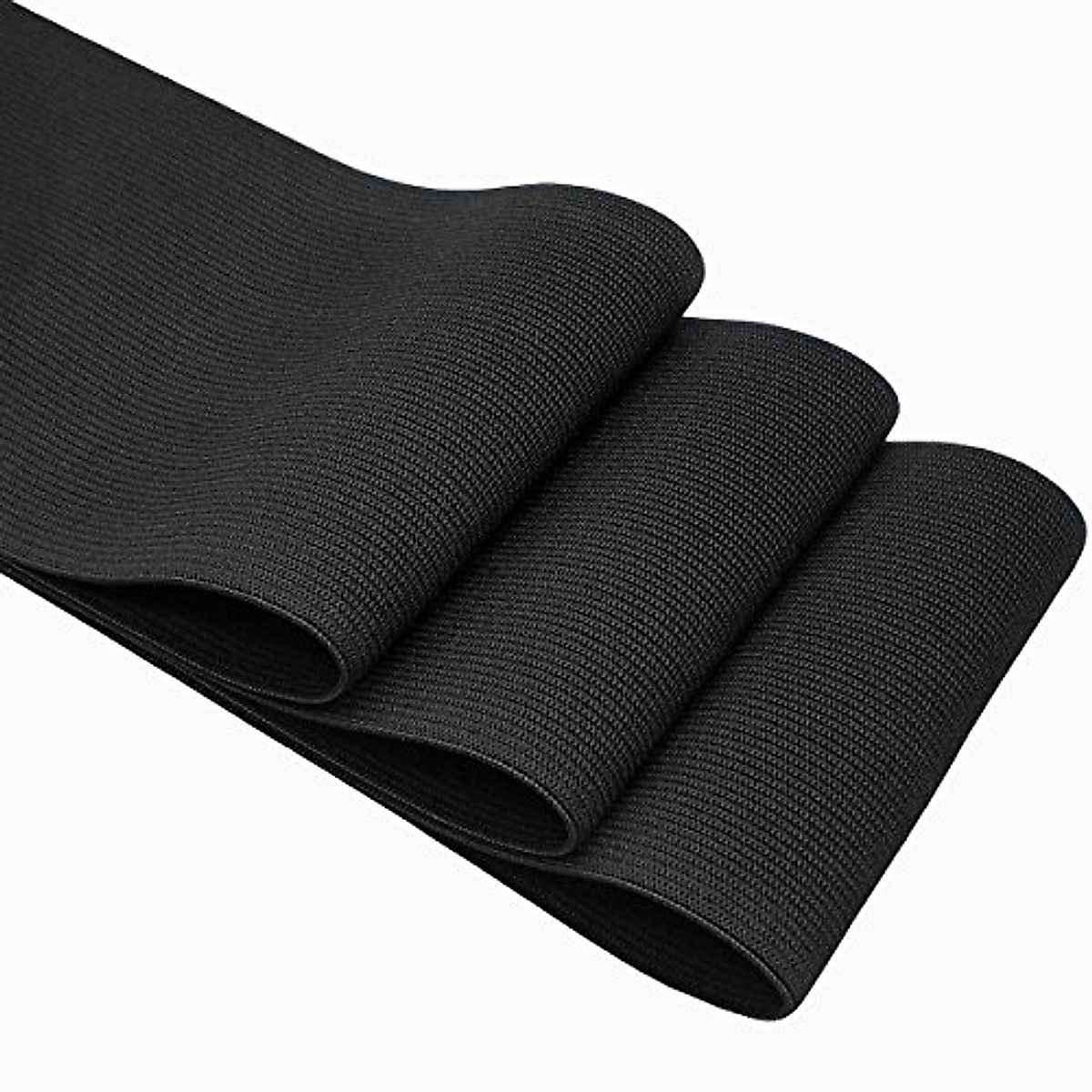 Knit Elastic 4 Inch Wide Black Heavy Stretch High Elasticity Knit Elastic Band 3 Yards