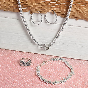 Silpada 'Endless Twists' Hoop Earrings in Sterling Silver