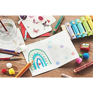 STABILO Multi-Talented Pencil woody 3 in 1 - Pack of 18 - Assorted Colours with Sharpener and Paint Brush