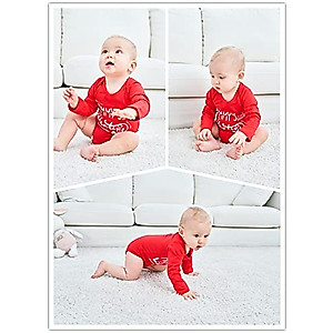 bilison Baby Boy Girl Valentine's Day Clothes Mommy and Daddy's Little Valentine Outfits