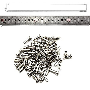 JINYAWEI Spokes Nipples 10PCS 14G Bicycle Spokes with Nipples Stainless Steel Mountain Road Bike High Strength Bicycle Spokes Cycling Spokes (Color : 292MM)