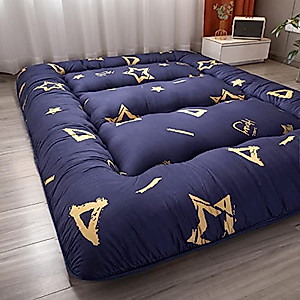 Heimorn Japanese Floor Mattress, Japanese Futon Mattress, Shikibuton Foldable & Portable Camping Mattress with Washable Cover, Star Full-XL