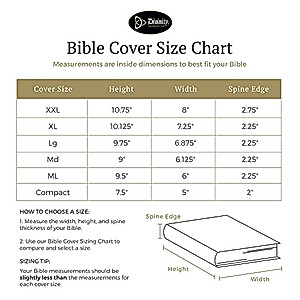 Divinity Boutique, Canvas Bible Case - Black Bible Cover for Men and Women - for Compact, Extra-Large and XX-Large Books