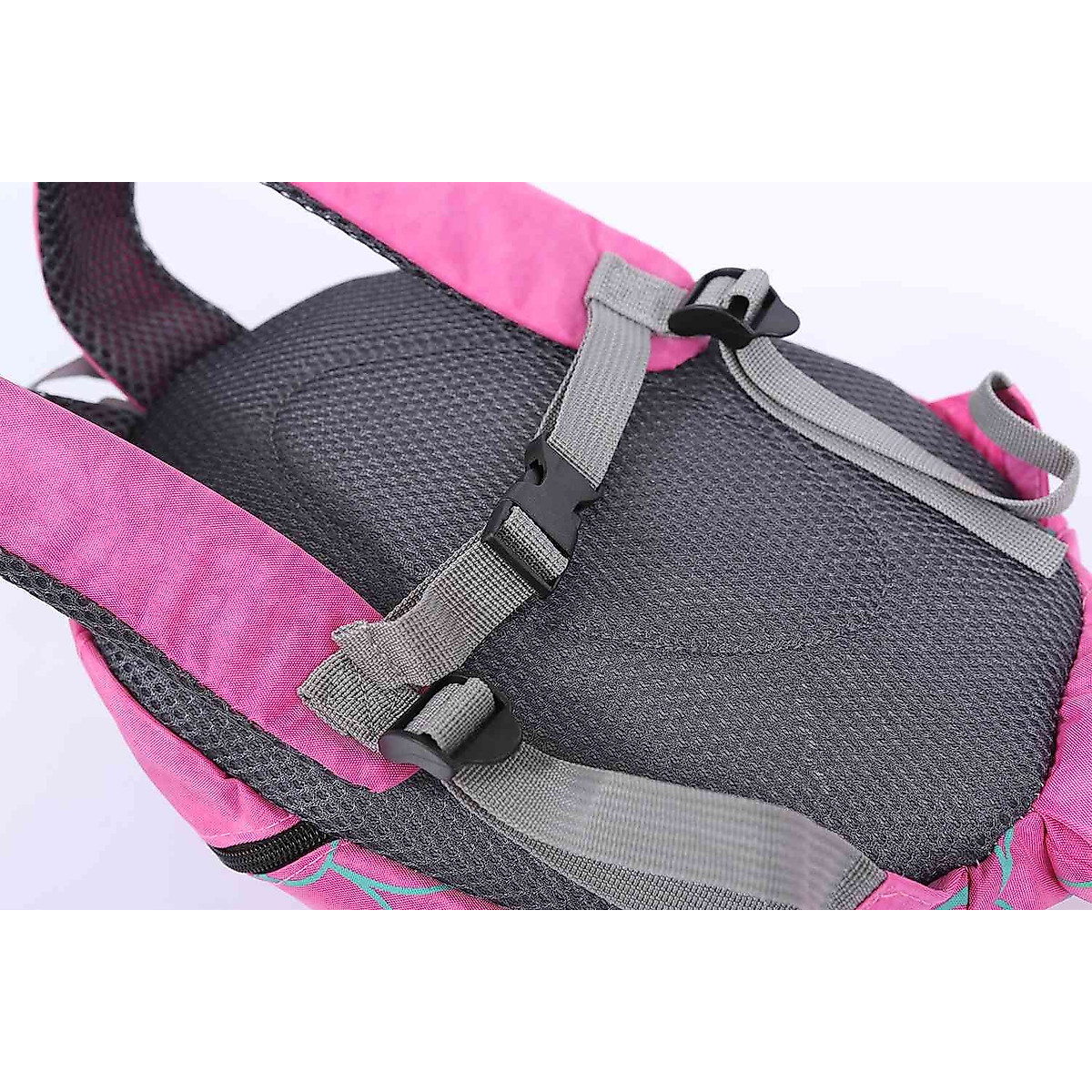 ZHUANNIAN Kids Toddlers Dinosaur Backpack with Safety Leash for Boys Girls(Hot Pink)