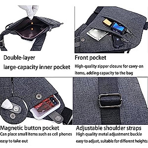 Exceptionm Personal Flex Bag, Valcen Personal Pocket Bag, Exceptionm Flex Bag for Women and Men (Black,Left)